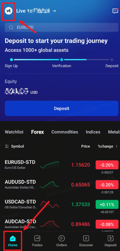 How can I transfer funds to another trading account on the VT Markets ...