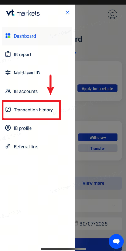 How do I check the IB account history? – VT Markets Help Centre