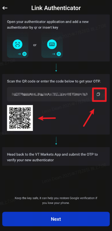 How do I bind a security authenticator (2FA) via the VT Markets App ...